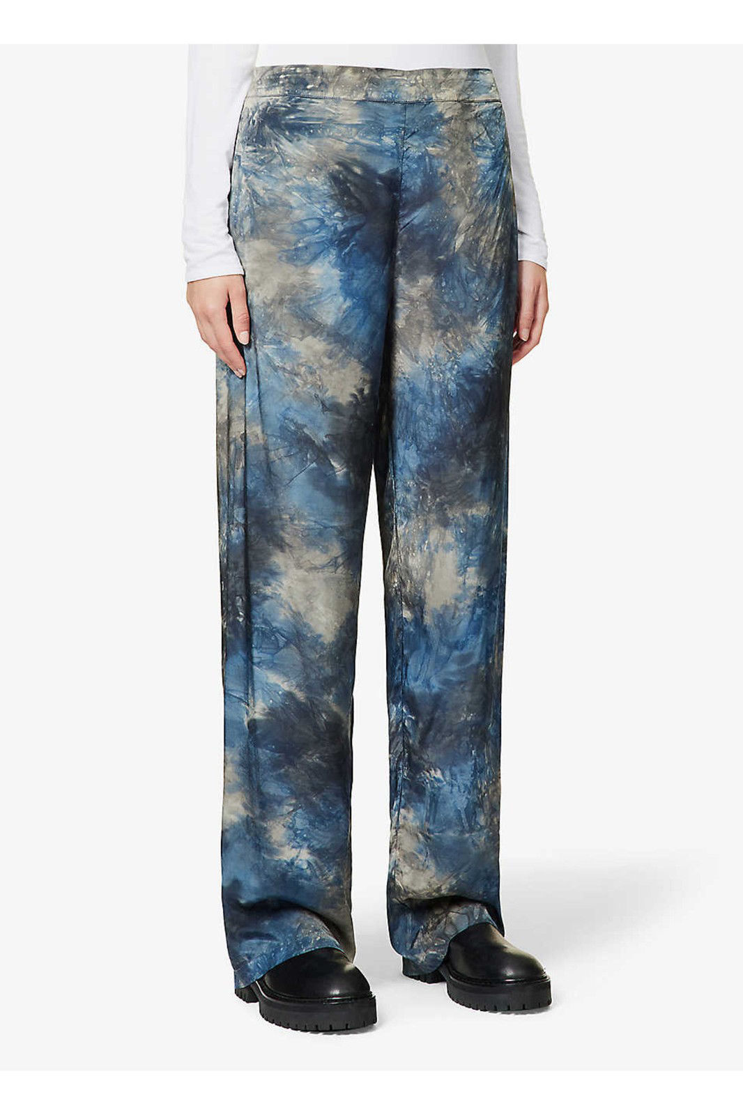 Fru Lund - Rabens Saloner Sigrid Mount pant blue combo